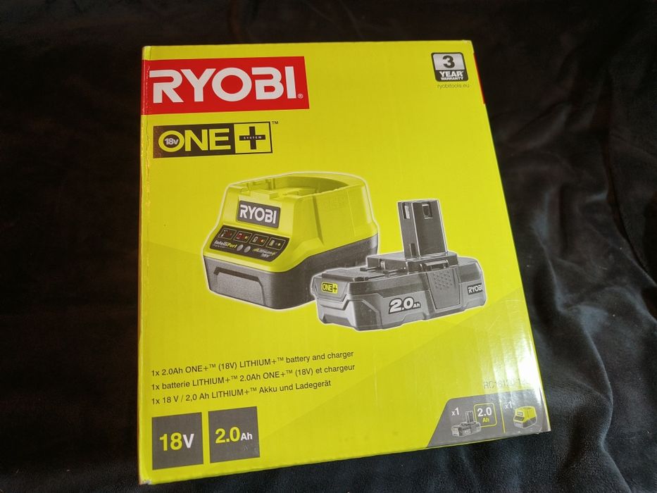 RYOBI RC18120 oryginalny Akumulator 2,0Ah i oryginalna Ładowarka 18V ...