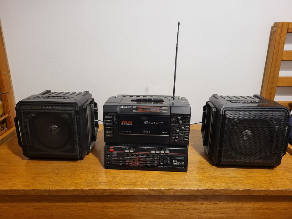 Sharp WF-T738 Radio i kasety; wieża Gdańsk Wzgórze Mickiewicza • OLX.pl
