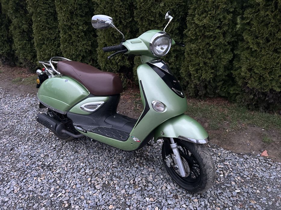 Skuter 125 retro huatian capri mozliwy transport Skała • OLX.pl