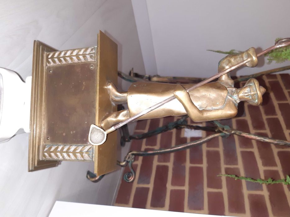 Hutnik - odlewnik rzeźba z brązu - z mosiądzu - 4,40 kg Rzeszów • OLX.pl