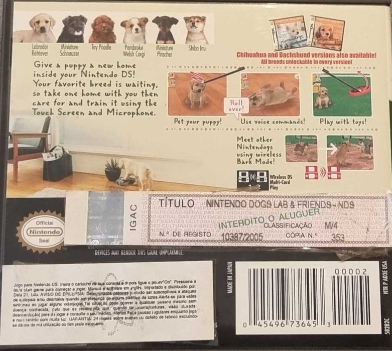 Nintendo Dogs NDS I Jogo Novo e Selado Loures • OLX Portugal