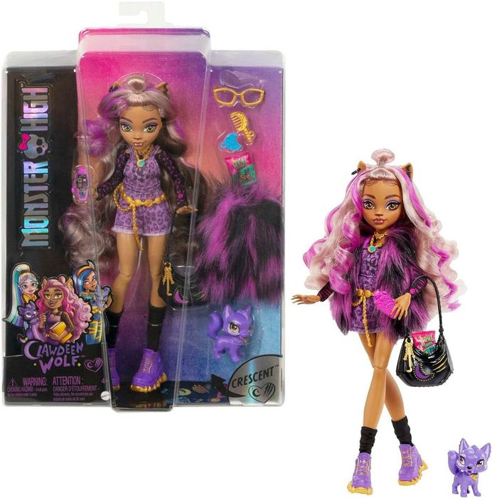Кукла Монстер Хай Клодин Вульф 2022 Monster High Clawdeen Wolf Posable ...