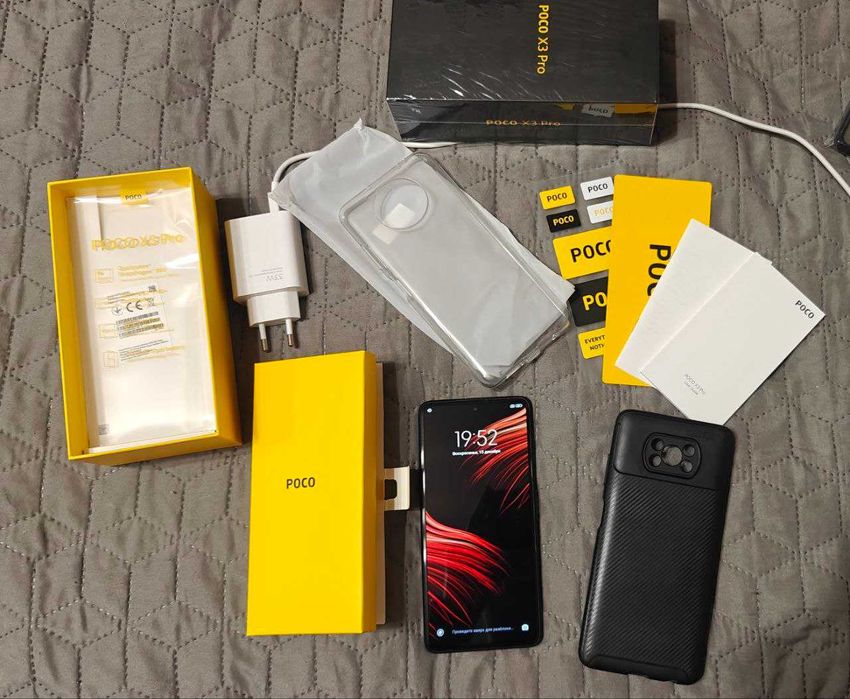 Смартфон Poco X3 Pro NFC 8/256 GB Полный комплект в идеале + подарок: 4 ...