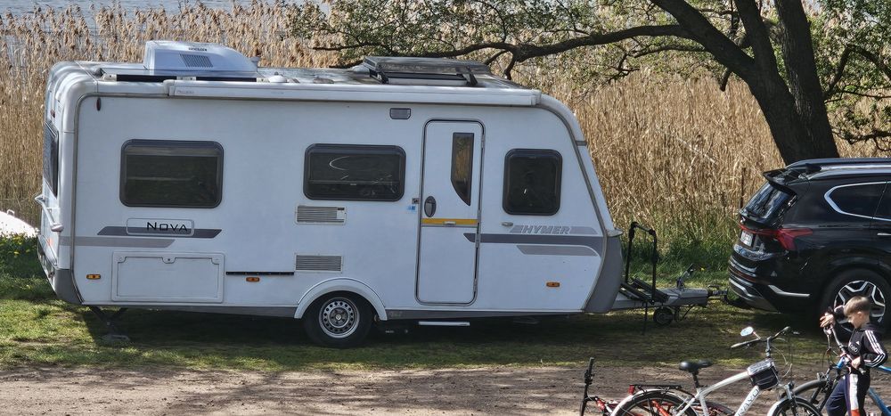 Przyczepa kempingowa 2007r Hymer Eriba 2xmonitory mover solar pokrowi ...