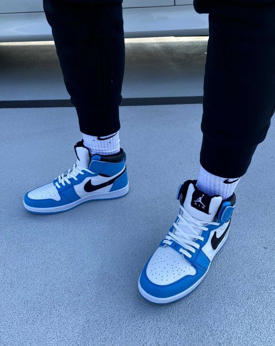 Jordany za kostke niebieskie nike air jordan 1 men sneakers high jorda ...