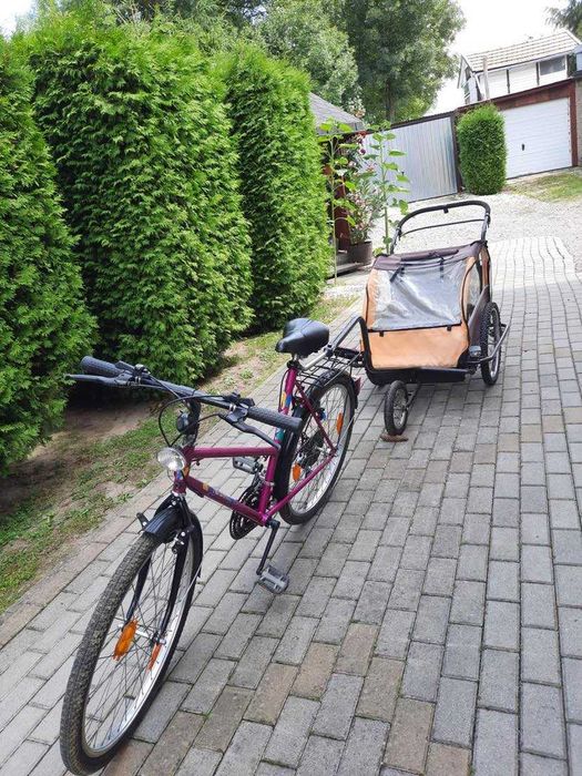 Wózek do rowera dla dzieci (psa, kota), oraz rower Zimna Woda • OLX.pl