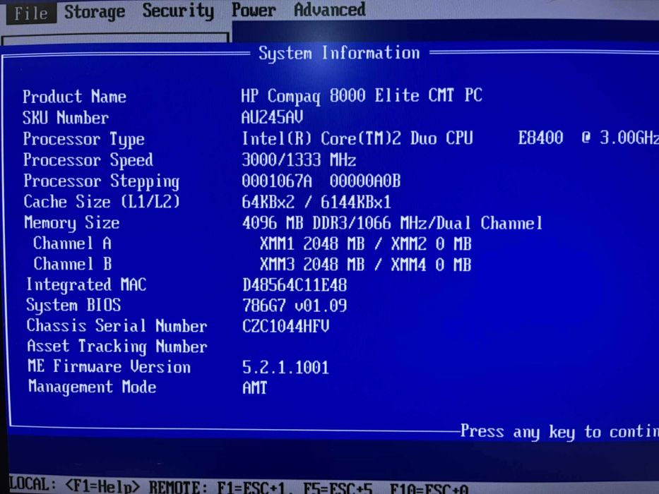 Płyta z komputera HP z procesorem Intel core 2 duo e8400 + 4GB RAM ...