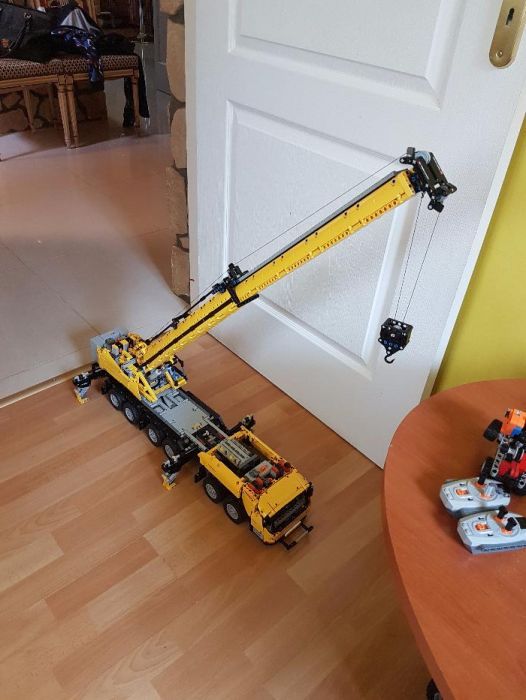 Lego technic MOC dzwig, Żuraw Liebherr LTM jedyny unikat GMK 6400 MKII ...