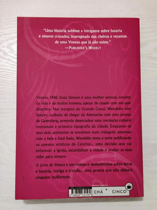 O Livro de Veneza - Michelle Lovric Avenidas Novas • OLX Portugal