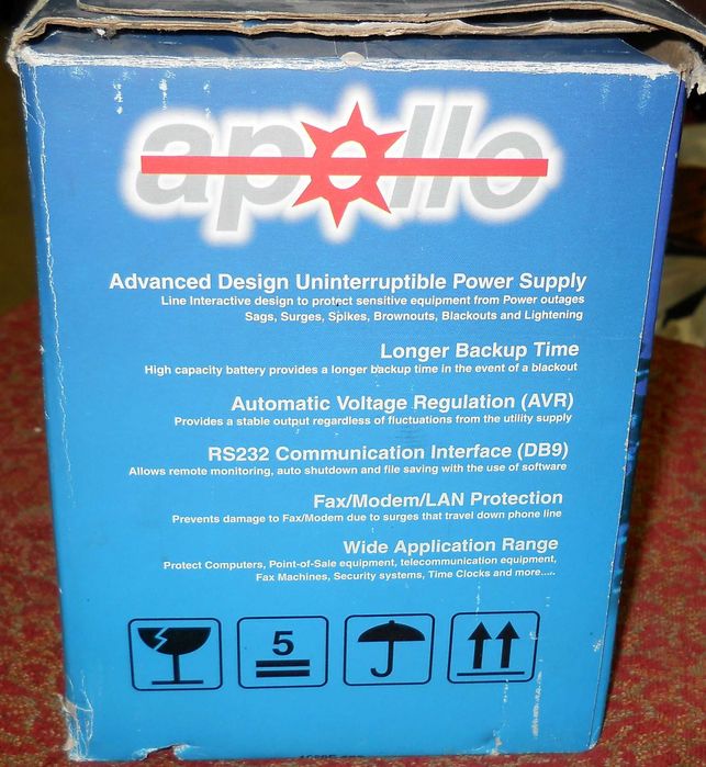 Источник без перебойного питания ИБП Apollo 1050E/AVR / 500VA.: 800 грн ...