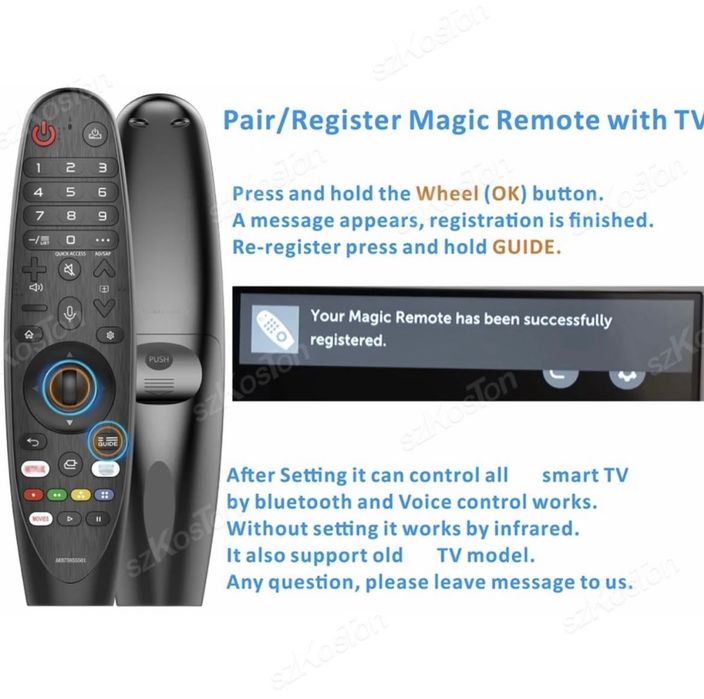 LG Magic Remote, пульт указка для телевізора з голосовим пошуком: 500 ...