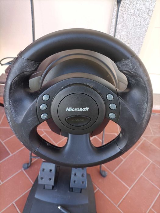 Microsoft SideWinder Force Feedback Volante E Pedais São Vicente • OLX ...