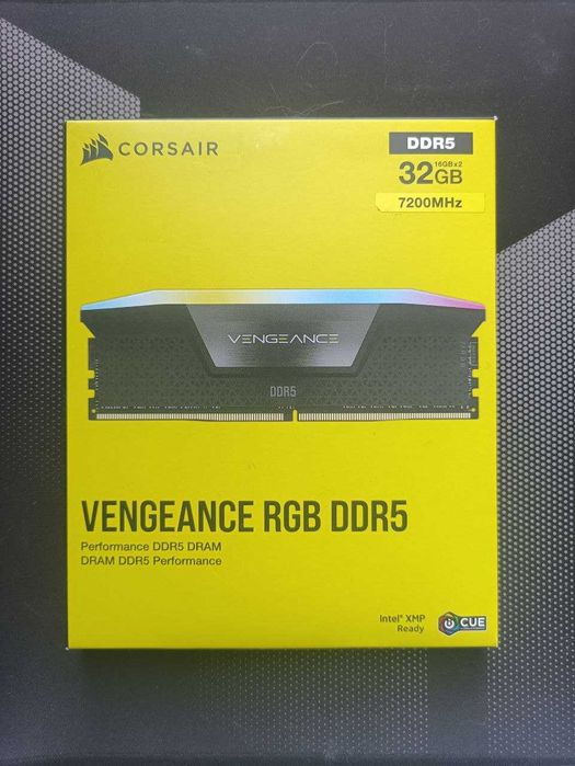 Оперативна пам'ять Corsair DDR5-7200 32768MB - Vengeance RGB Black: 4 700 грн. - Комплектуючі та ...