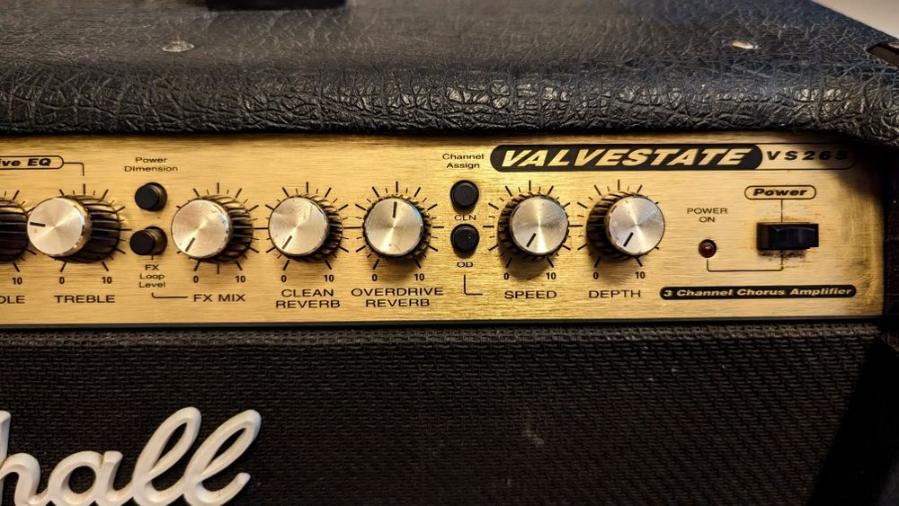 Wzmacniacz Marshall VS265 (Made in England) + 3poz footswitch Lucin ...