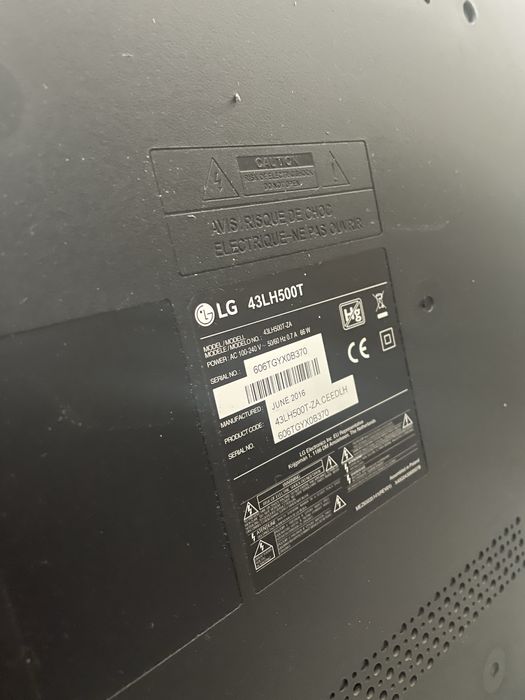 Telewizor LG 43LH500T 60hz FullHD 43cale Tczew • OLX.pl