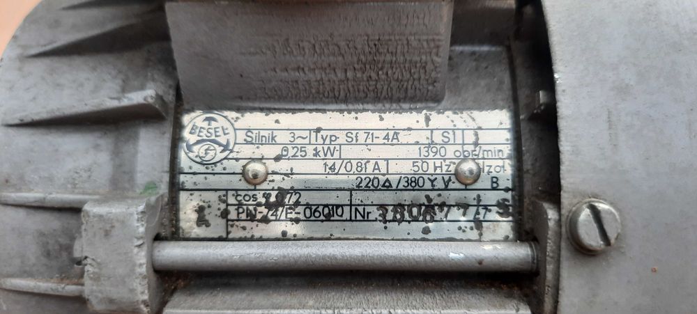 Silnik 3 fazowy BESEL Typ Sf 71-4A Niemodlin • OLX.pl