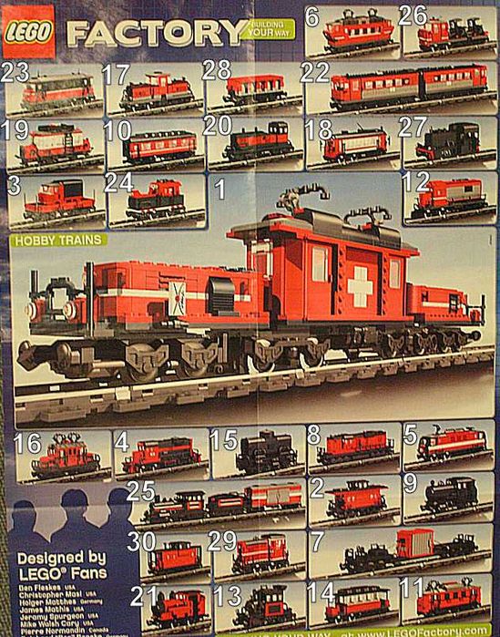 Lego 10183 Krokodyl Lokomotywa Szwajcaria Hobby trains 9v unikat Kraków ...