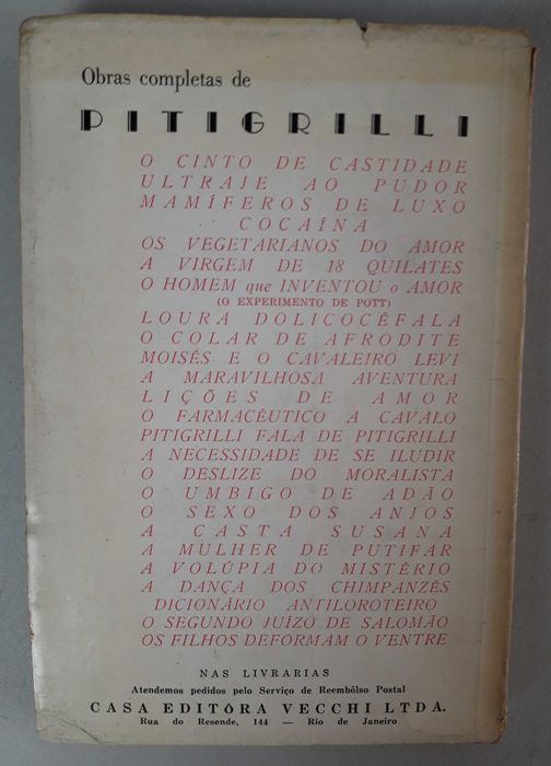 Livro- Ref CxC - Pitigrilli - A Volúpia do Mistério Corroios • OLX Portugal