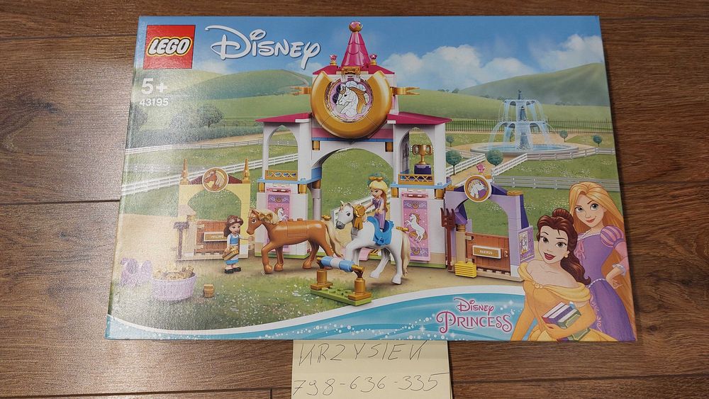 LEGO 43195 - Disney Królewskie stajnie Belli i Roszpunki , nowe ...