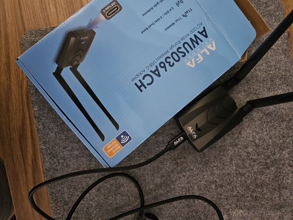 Alfa AWUS036ACH-C AC1200 USB TYP C Wi-Fi Adapter Nowy Dwór Gdański • OLX.pl