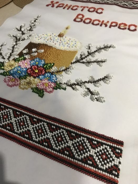 Великодній рушник Рушник на пасху Рушник на великодній кошик 1 290 грн Витвори майстрів