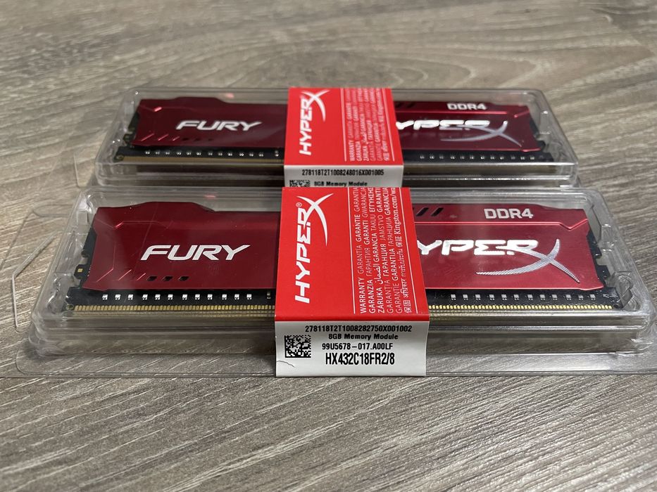 Kingston HyperX Fury red ddr4 (2x8gb) 3200МГц: 1 999 грн ...