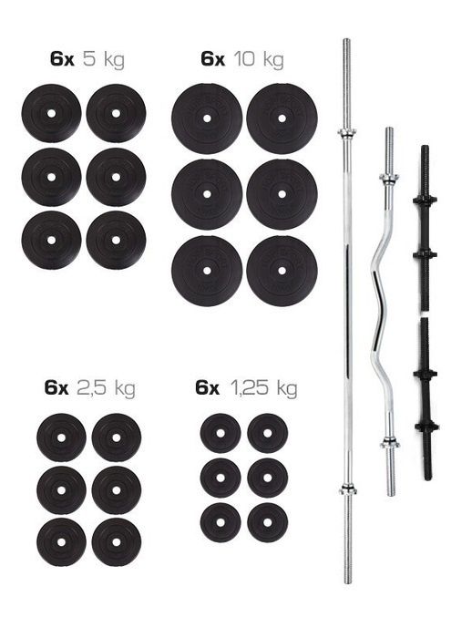 Скамья WCG 0020 + Тяга Приставка Скотта + Набор Штанга Гантели 128 кг: 10 799 грн. - Атлетика ...