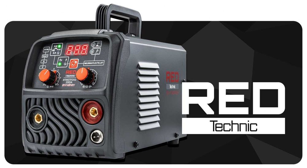 Spawarka Migomat MIG MAG MMA Flux Tig Lift 200A Red Technic RTMSTF0113 ...