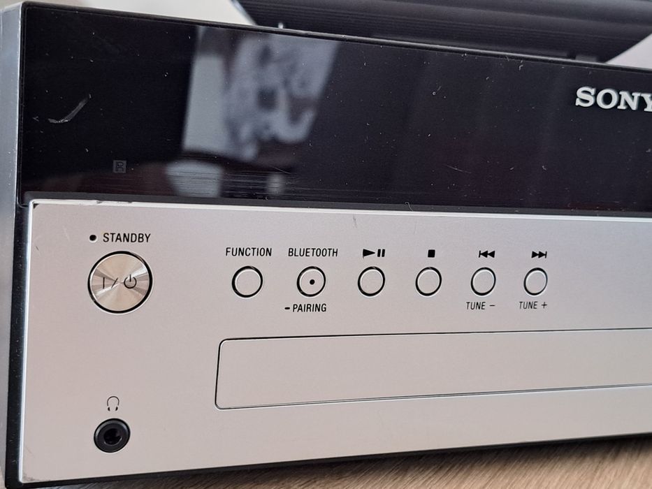 Wieża Sony CMT-SBT100B DAB DAB+ Radio FM CD Bluetooth USB AUX NFC Radom ...