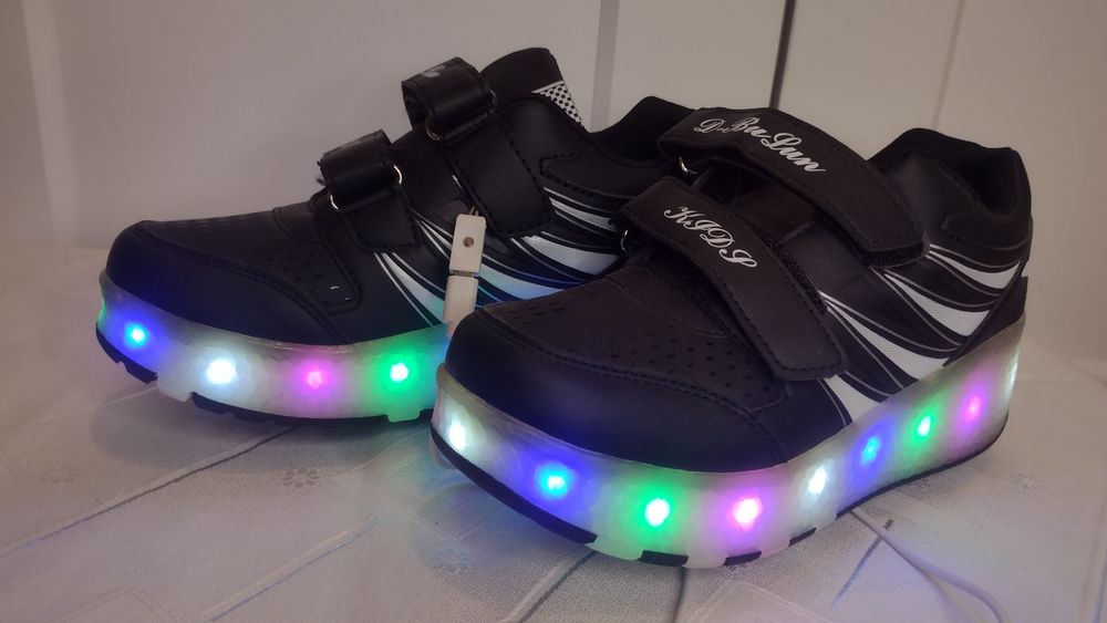 BUTOROLKI Buty Led z kółkami 36 Wrotki Rolki Świecące Zielona Góra • OLX.pl