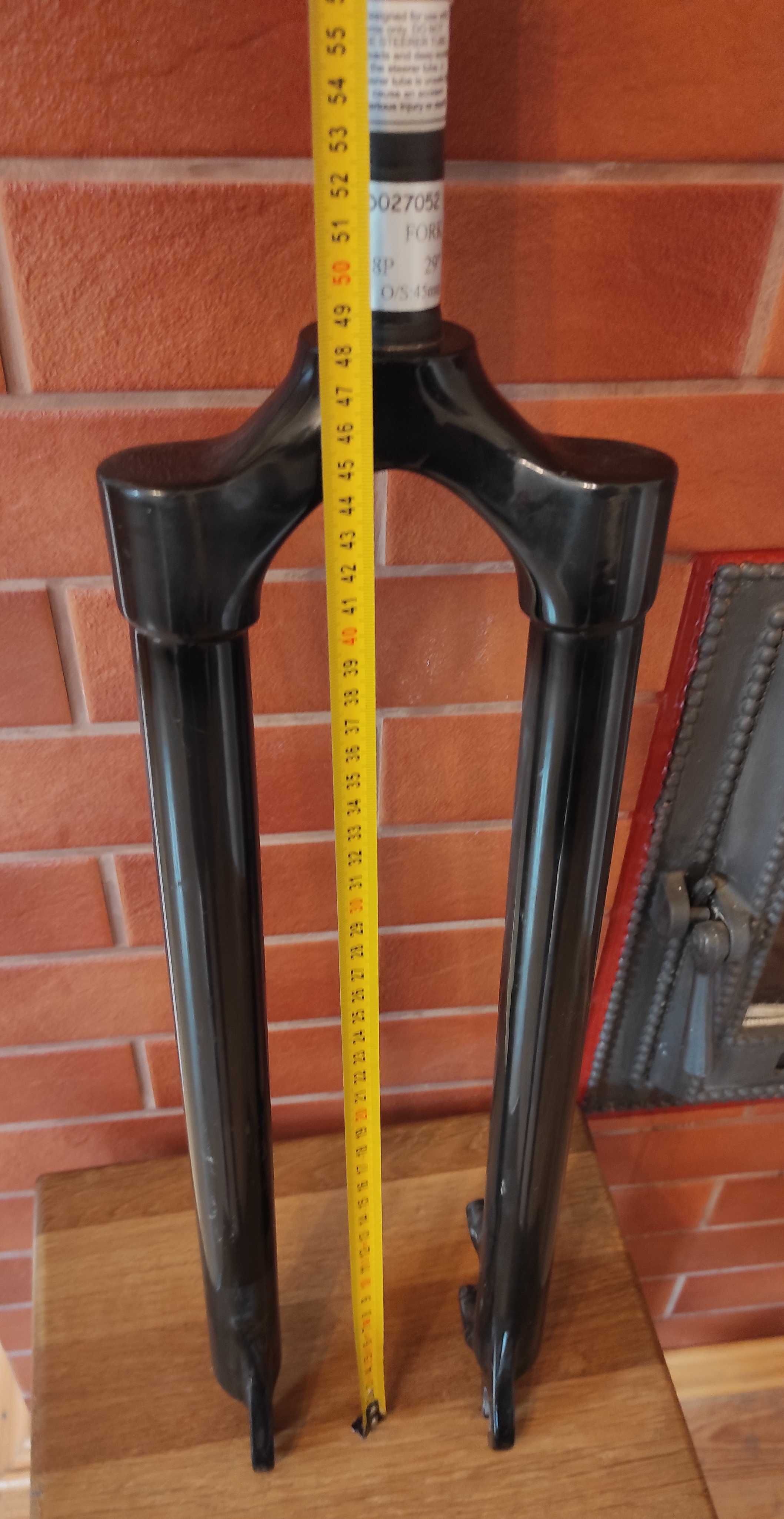 Карбонова вилка Trigon 29+ MTB довга карбон carbon необрізаний шток: 9 ...