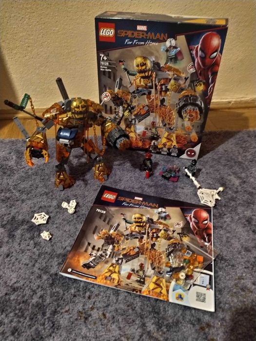 Lego 76128 - Pojedynek Spider-Mana z Lawowym gigantem (Kompletny ...