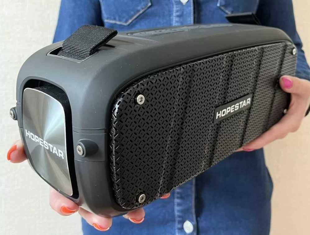 Лучшая портативная Bluetooth колонка Hopestar A20 на 55 Вт / Bass: 2 ...