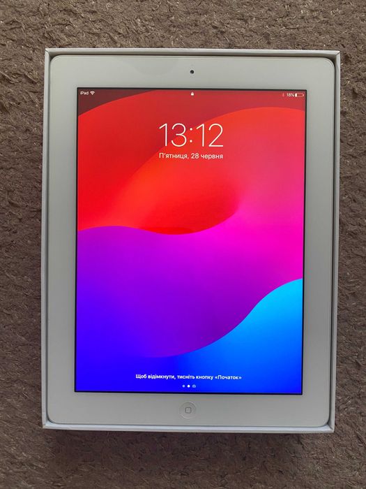 Apple iPad 4th Generation 16GB White: 1 299 грн. - Планшетні комп'ютери ...