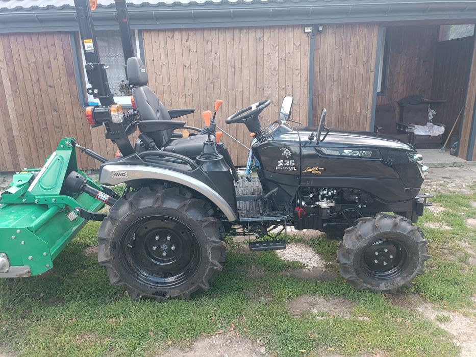 Zestaw Mini Traktorek Solis 26 4WD 9+9 glebogryzarka separacyjna Różan ...