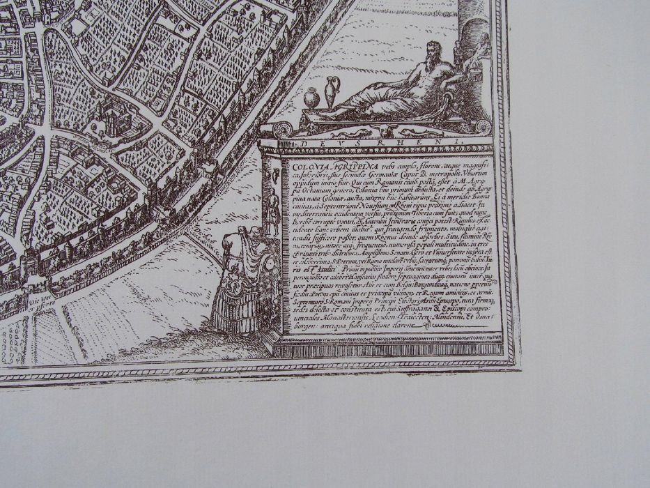 Kolonia 1547 r stara mapa widok papier czerpany 23 Bielawa • OLX.pl