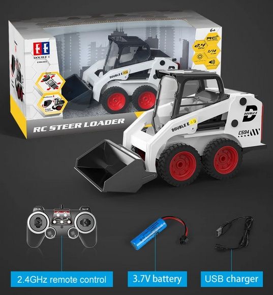 BOBCAT RC Mini pá carregadora Double E E594 2,4Ghz 4x4 Canedo, Vale E ...