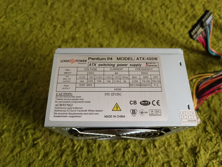 Блок питания Logic Power ATX-450W: 300 грн. - Комплектуючі та запчастини Одеса на Olx