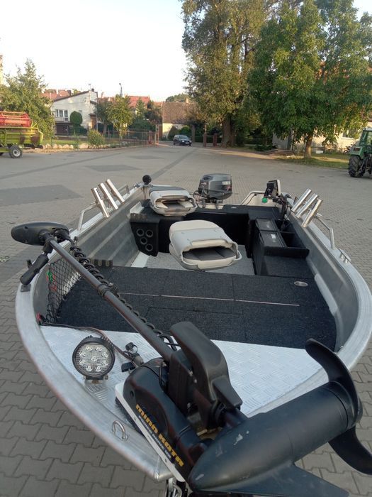 Łódź Wędkarska Smartliner 450 (zestaw) aluminium Malbork • OLX.pl