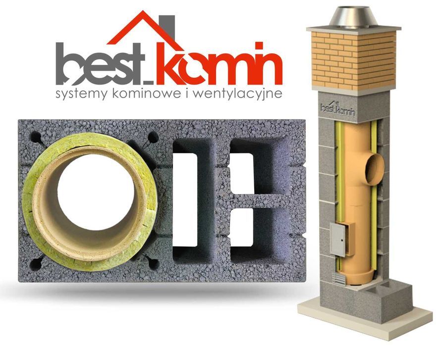 Komin ceramiczny KW3 fi 200 6m KOMPLETNY OCIEPLONY SYSTEM Producent Działdowo • OLX.pl