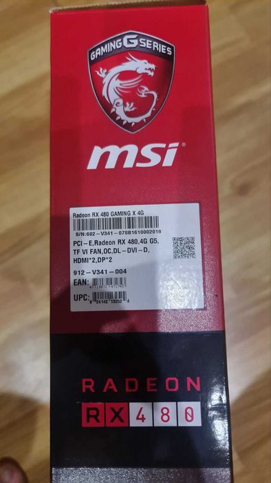 Відеокарта MSI AMD Radeon RX 480 4Gb Gaming (RX 480 GAMING 4G): 3 000 ...