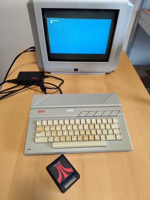 Atari 130XE + Pico Cart = Zestaw Gracza Puławy • OLX.pl