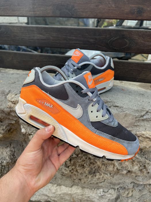 Nike Air Max 90 Essential Cool Grey Total Orange: 649 грн. - Кросівки для міста Миколаїв на Olx