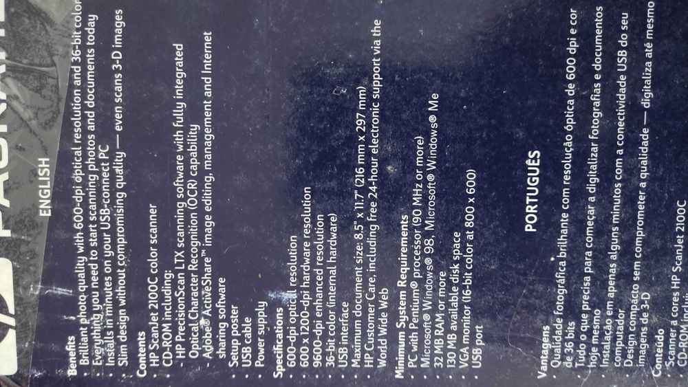 Skaner HP ScanJet 2100c Choszczno • OLX.pl