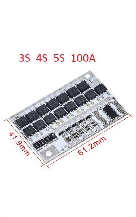 Контролер заряду BMS 3S 4S 5S 100А для Li-ion LiFePO4: 75 грн. - Аксесуари й комплектуючі Київ ...