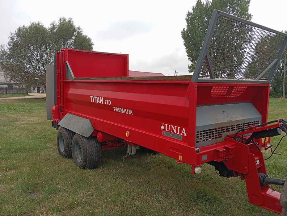 Sprzedam rozrzutnik obornika Unia Premium Tytan 7TD Ostrzeniewo • OLX.pl