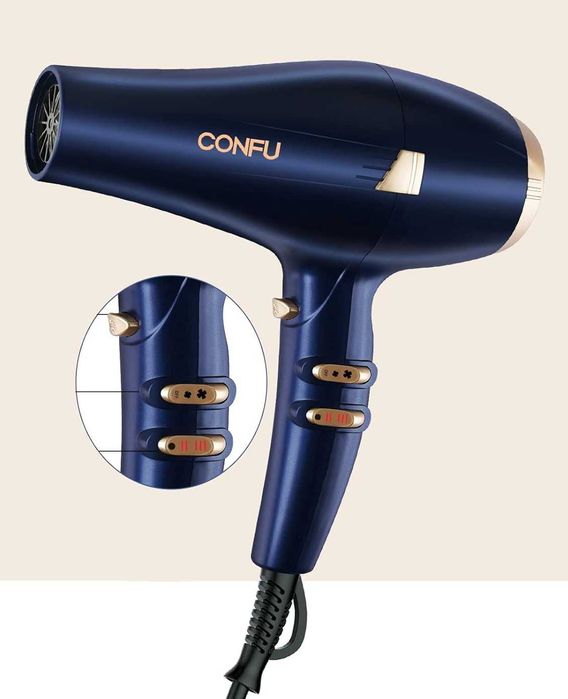 Suszarka do włosów 2300 W Confu KF-8946 jonizacja granatowa Piaseczno ...