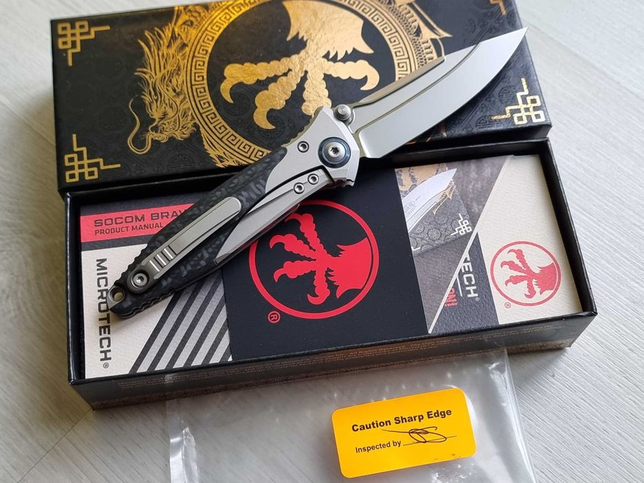 Microtech Socom Bravo Mini Frame Lock 3.4" CF/Titanium: 12 600 грн ...