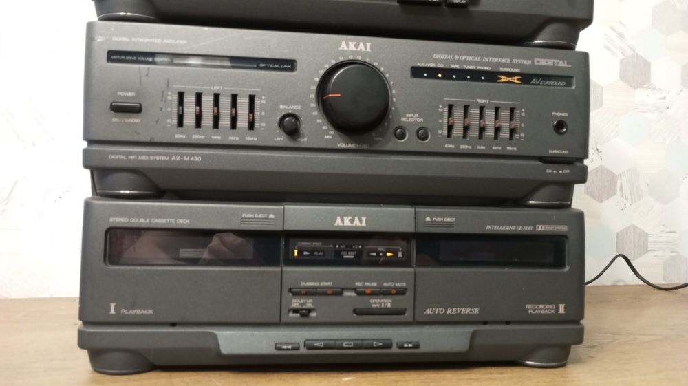 Wieża Akai AX-M430 trzy elementy Lubin • OLX.pl