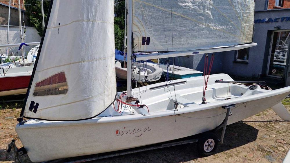 Topper Omega 4,7m + wózek slipowy (2) Łódź żaglowa żaglówka Jarocin ...